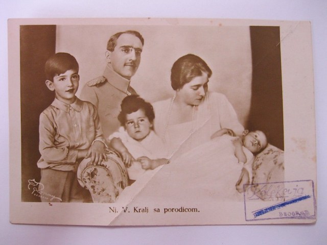 Kralj Jugoslavije  Aleksandar Karađorđević sa porodicom