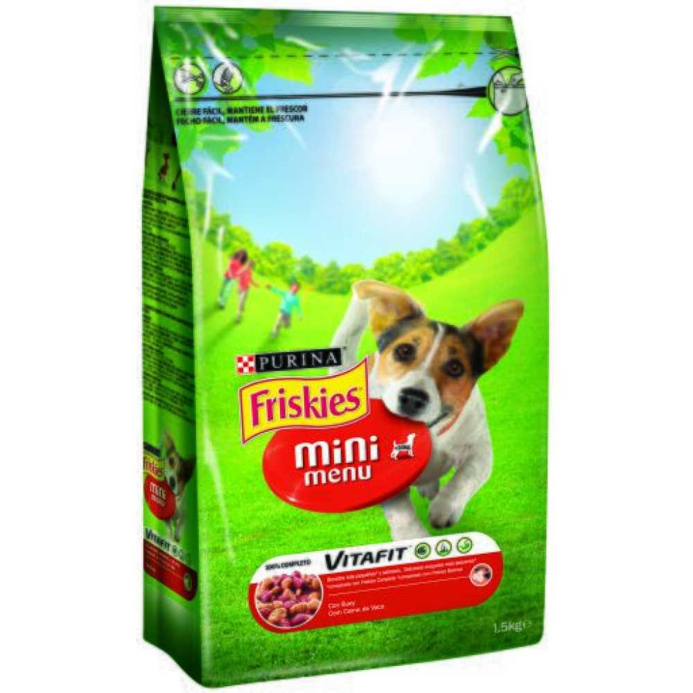 FRISKIES hrana za pse Adult Mini Menu Govedina 1.5kg