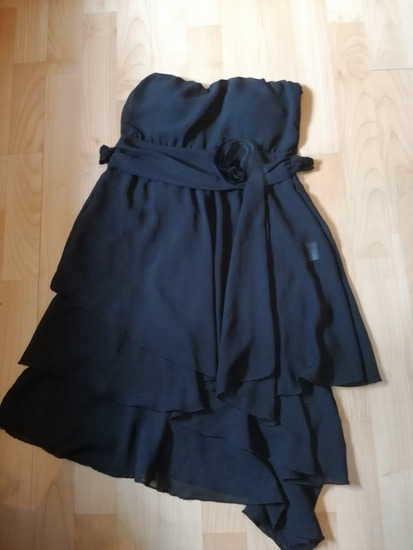 Crna top haljinica