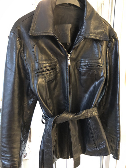 Manual crna kozna jakna