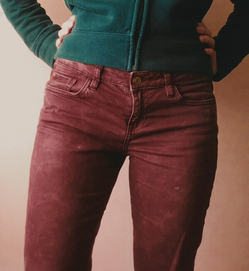 tally weijl pantalone/farke bordo 38