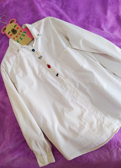 Bela košulja sa vezom