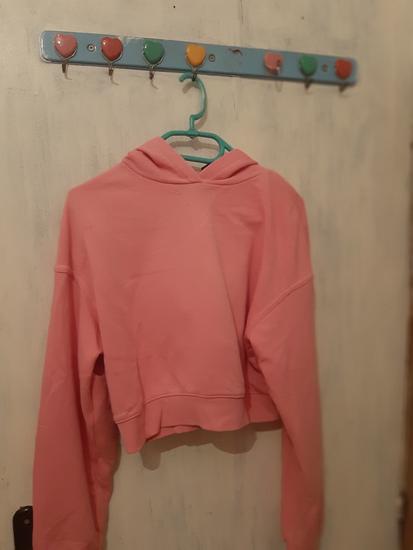 H&M pink crop duks