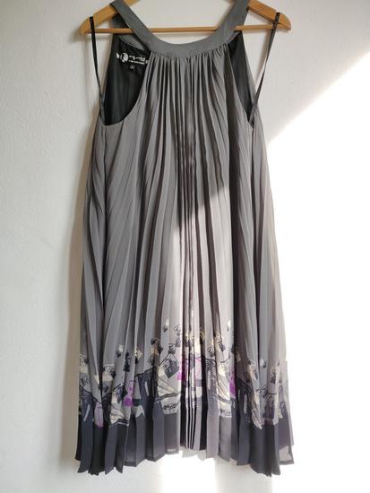 Pepe Jeans svilena plisirana haljina, Andy Warhol