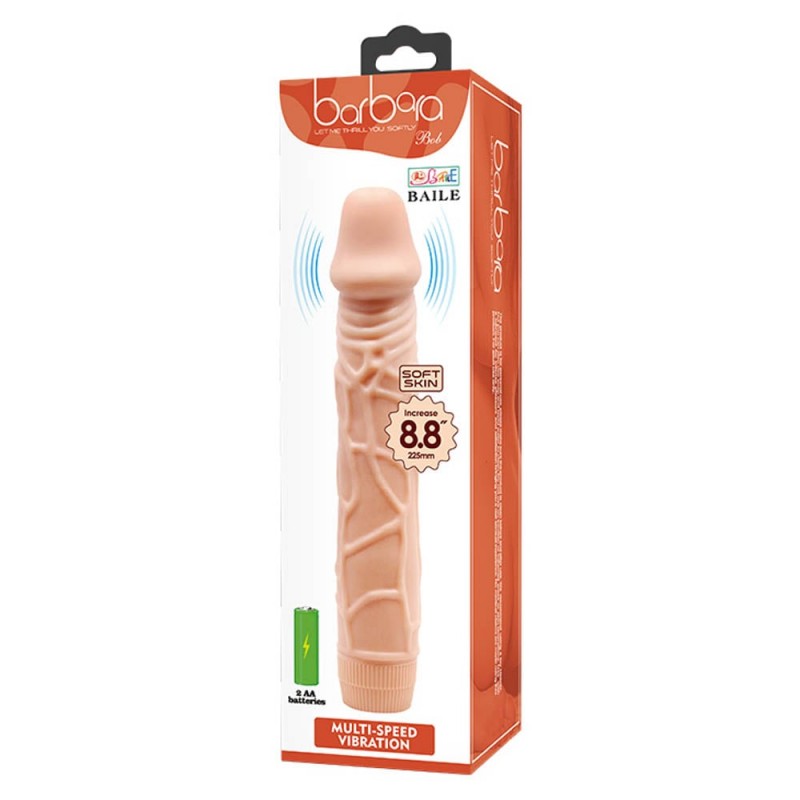 Barbara Bob Realistic Multi-Speed Vibrator 8,8" BW 1009R