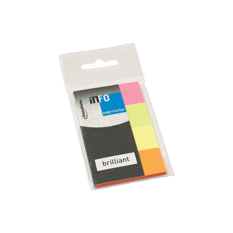 Page Marker Brilliant, 20x50mm, 4x40 listića Info Notes