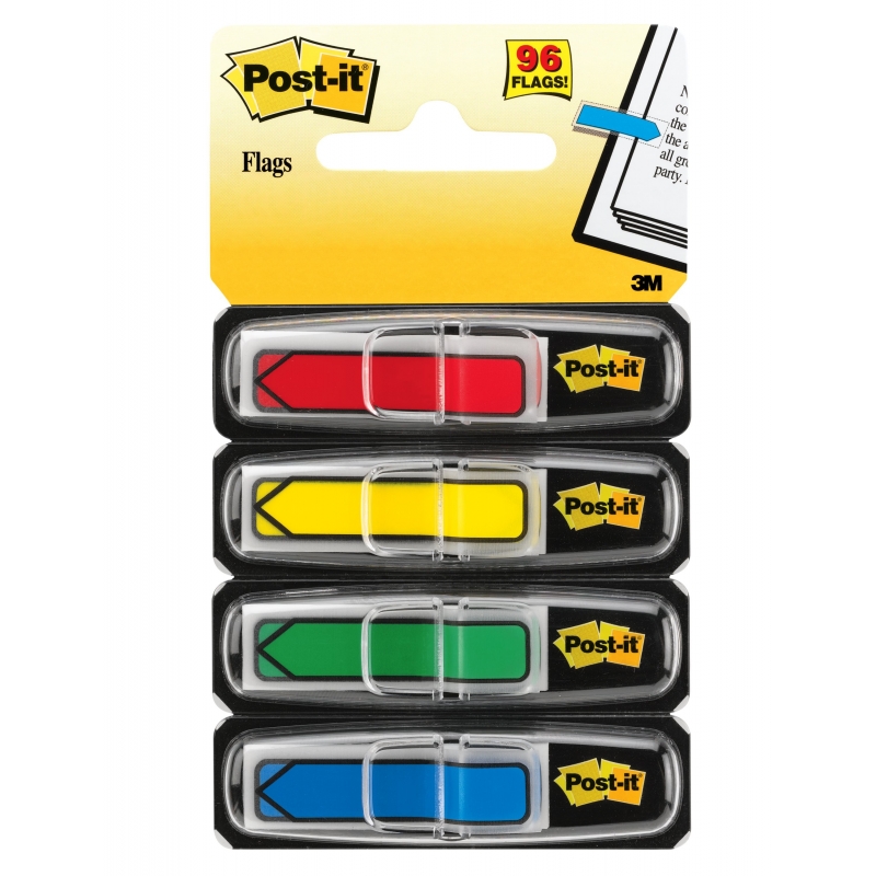 POST-IT INDEX 684ARR3 STRELICE, 24 LISTIĆA X 4 STANDARD BOJE 3M