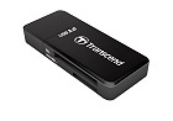 Transcend Card reader, Mini F5, USB3.0, SD/MicroSD SDHC/SDXC/UHS-I, Black