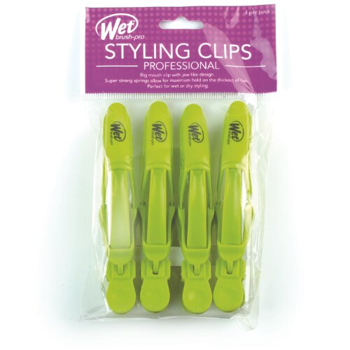 Wet Brush Big Mouth Clips Green maslinasto 4/1