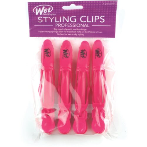 Wet Brush Big Mouth Clips Pink Roze 4/1