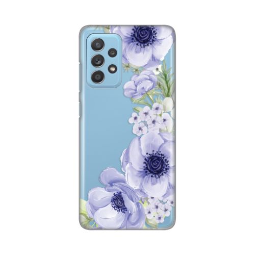 Silikonska futrola - maska print Skin za Samsung A525 Galaxy A52 4G/A526 Galaxy A52 5G/A528B Galaxy A52s 5G Blue Roses