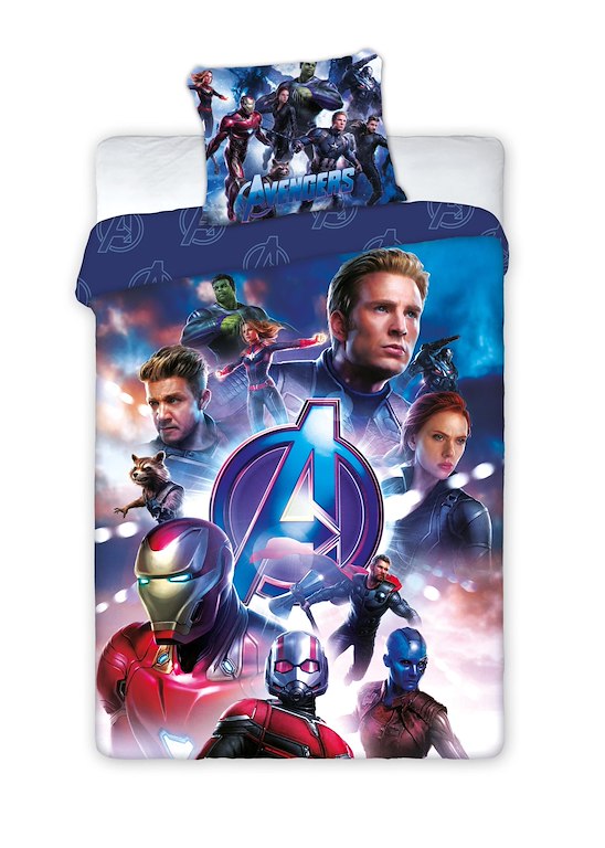 Disney Posteljina za decu Avengers 140×200+70x90cm (5907750590704)