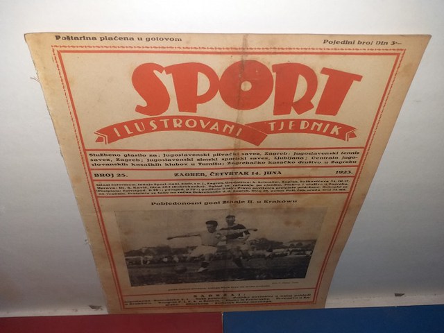 SPORT ILUSTROVANI TJEDNIK 1923 - JUN BR.25