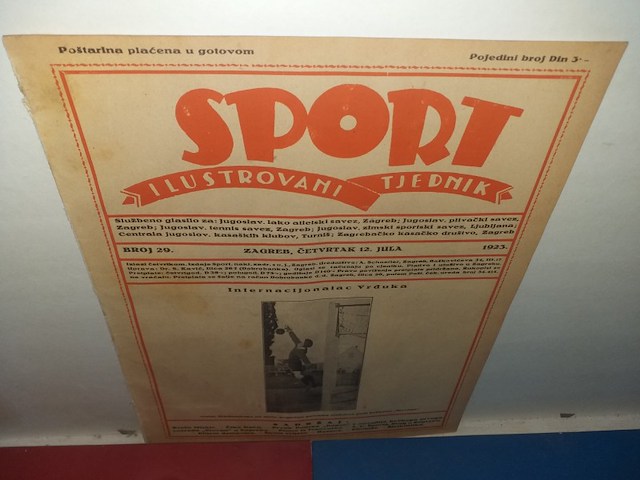 SPORT ILUSTROVANI TJEDNIK 1923 - JUL BR.29