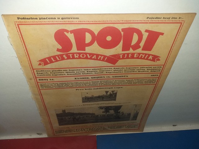 SPORT ILUSTROVANI TJEDNIK 1923 - AVG.BR.34