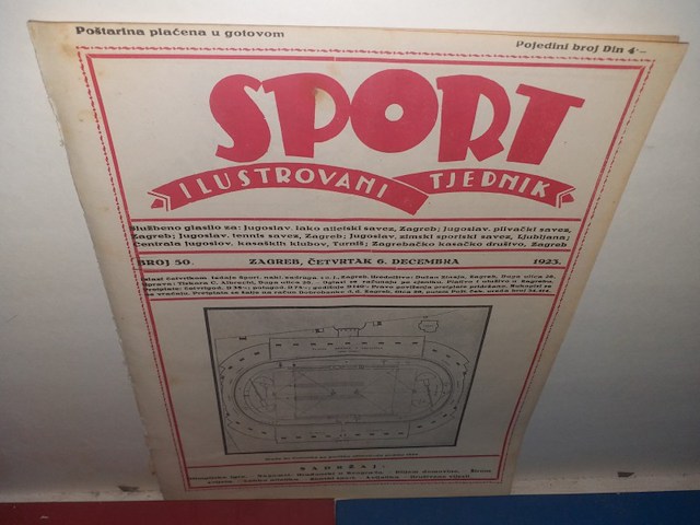 SPORT ILUSTROVANI TJEDNIK 1923 - DEC.BR.50