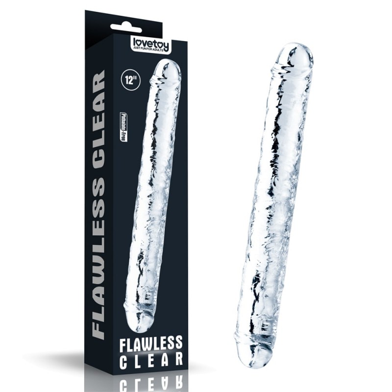 12'' Flawless Clear Double Dildo LVTOY00485 / 6783