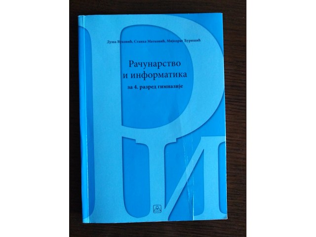 Računarstvo i informatika za 4. gimn Vuković i dr ZAVOD