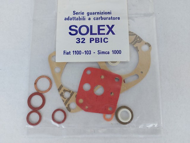Garnitura karburatora SOLEX 32 PBIC Fiat 1100-103