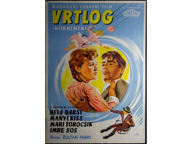 VRTLOG (1956) Zoltan Fabri FILMSKI PLAKAT