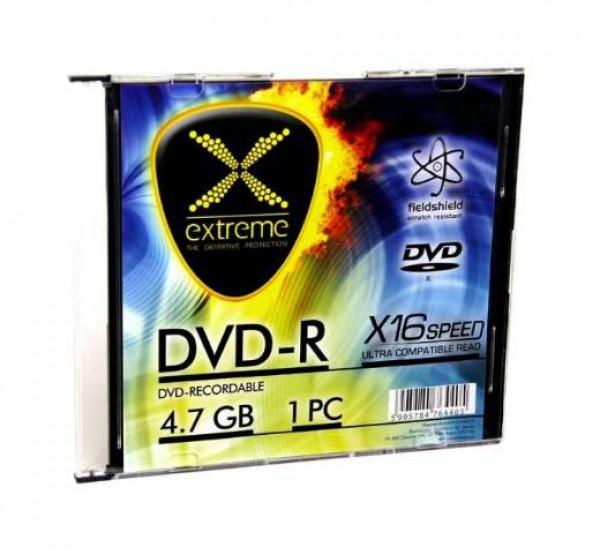 Extreme dvd-r1168 4,7gbx16 slim case 1 kom