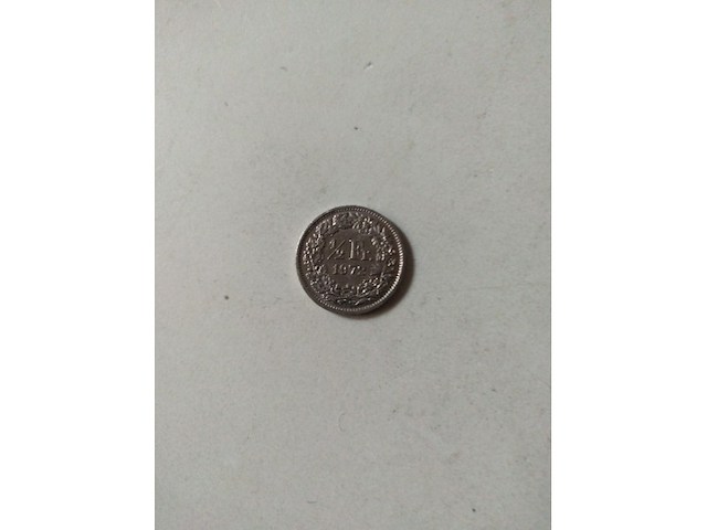 1/2 franak Švajcarska, 1972.