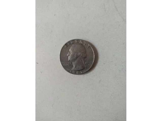 Quarter dolar,D,  USA, 1981.