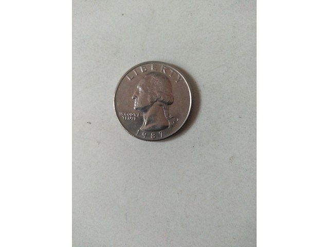 Quarter dolar,P,  USA, 1987.