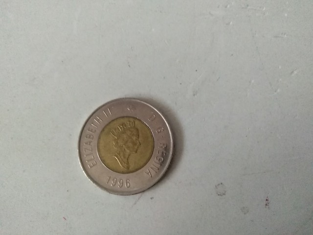 2 dolara Kanada, 1996.