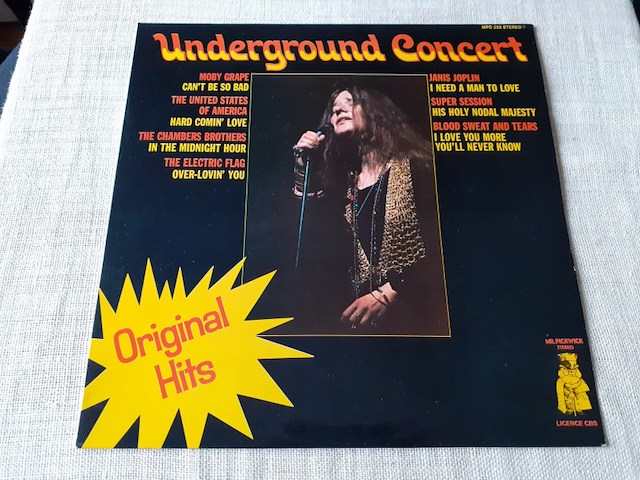 Underground Concert- J. Joplin, Electric Flag, M.Grape