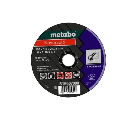 Metabo rezna ploča za čelik 150×1.6mm Novorapid