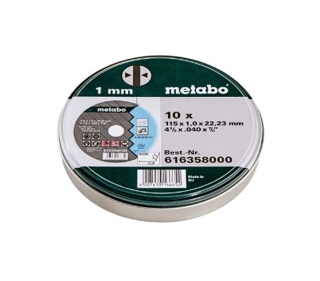 Metabo rezna ploča za inox 115x1mm PROMOTION 10 komada