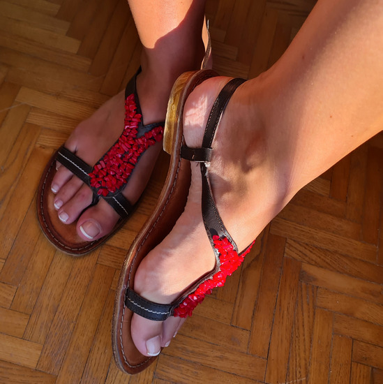 Italijanske kožne sandale