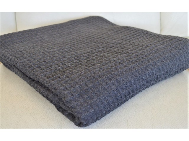 Pokrivač Waffle dark gray 200x230