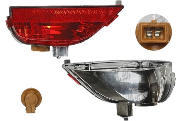 Zadnje svetlo za maglu 60L198-X - Renault Captur 13-,levo
