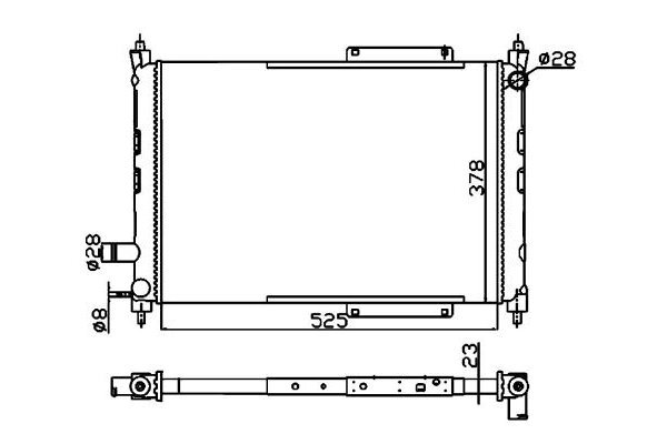 Hladnjak vode 634008B1 - Rover 400 95-00