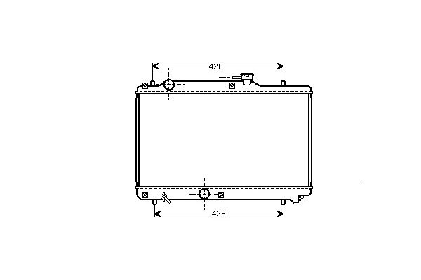 Hladnjak vode 741208-5 - Suzuki Baleno 95-02