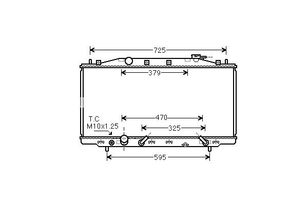 Hladnjak vode 383608-1 - Honda Accord 08-