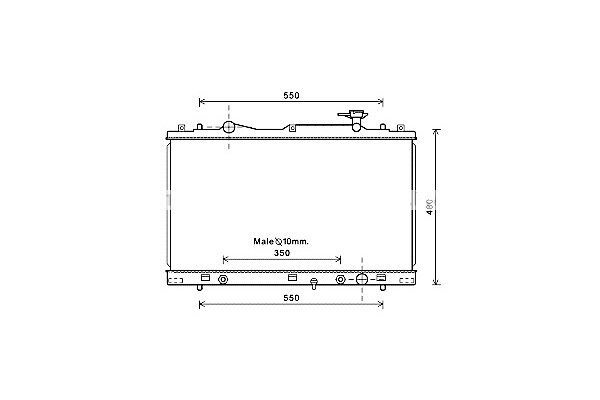 Hladnjak vode 74D1082K - Suzuki Kizashi 2.4 09-
