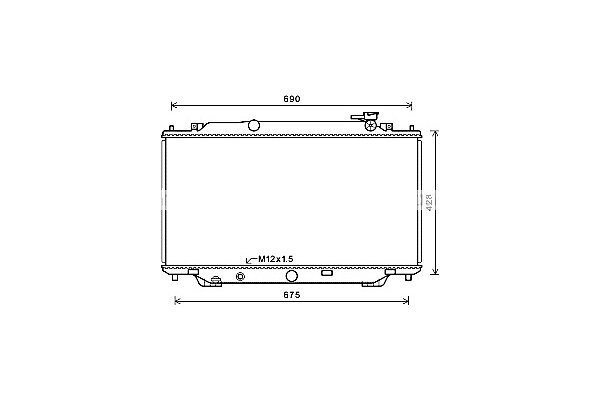 Hladnjak vode 45C108-1 - Mazda 3 13-