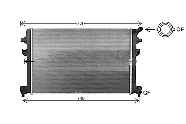 Hladnjak vode 13L1081K - Audi A3 12-