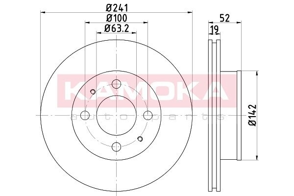 Prednji diskovi kočnica 103211 - Hyundai Accent 00-06