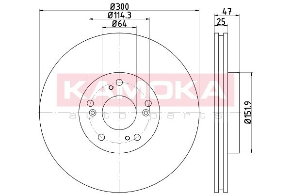 Prednji diskovi kočnica 103257 - Honda CRV 01-07