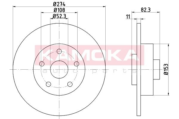 Zadnji diskovi kočnica 1031133 - Renault Laguna II 01-07