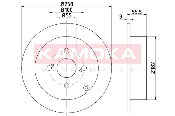 Zadnji diskovi kočnica 103148 - Toyota Corolla 01-07