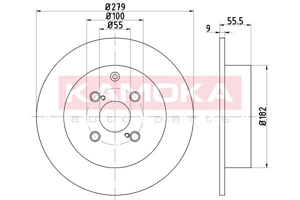 Zadnji diskovi kočnica 103149 - Toyota Corolla 01-08