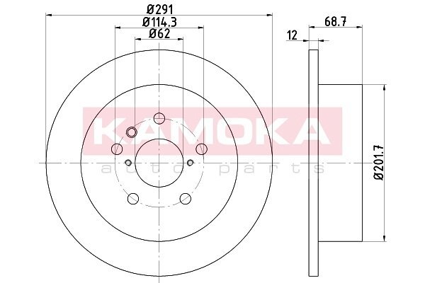 Zadnji diskovi kočnica 103188 - Toyota Avensis Verso 01- 09