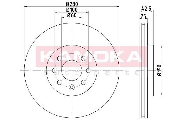 Prednji diskovi kočnica 103254 - Opel Combo Tour 01-11