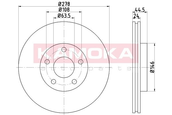 Prednji diskovi kočnica 103245 - Ford Transit Connect 02-13