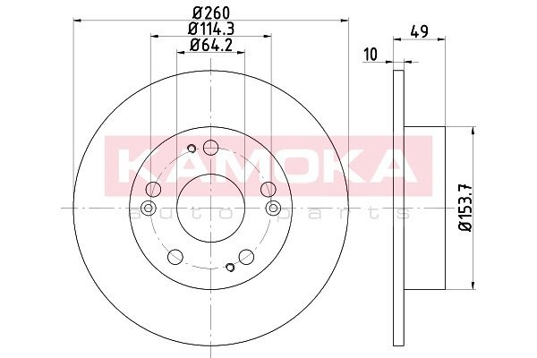 Zadnji diskovi kočnica 103163 - Honda Accord 02-12